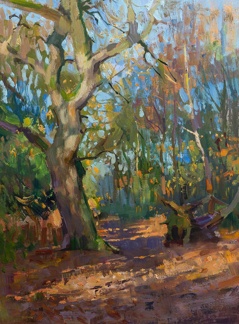 Autumn Oak — en plein air - Alex Kelly Art