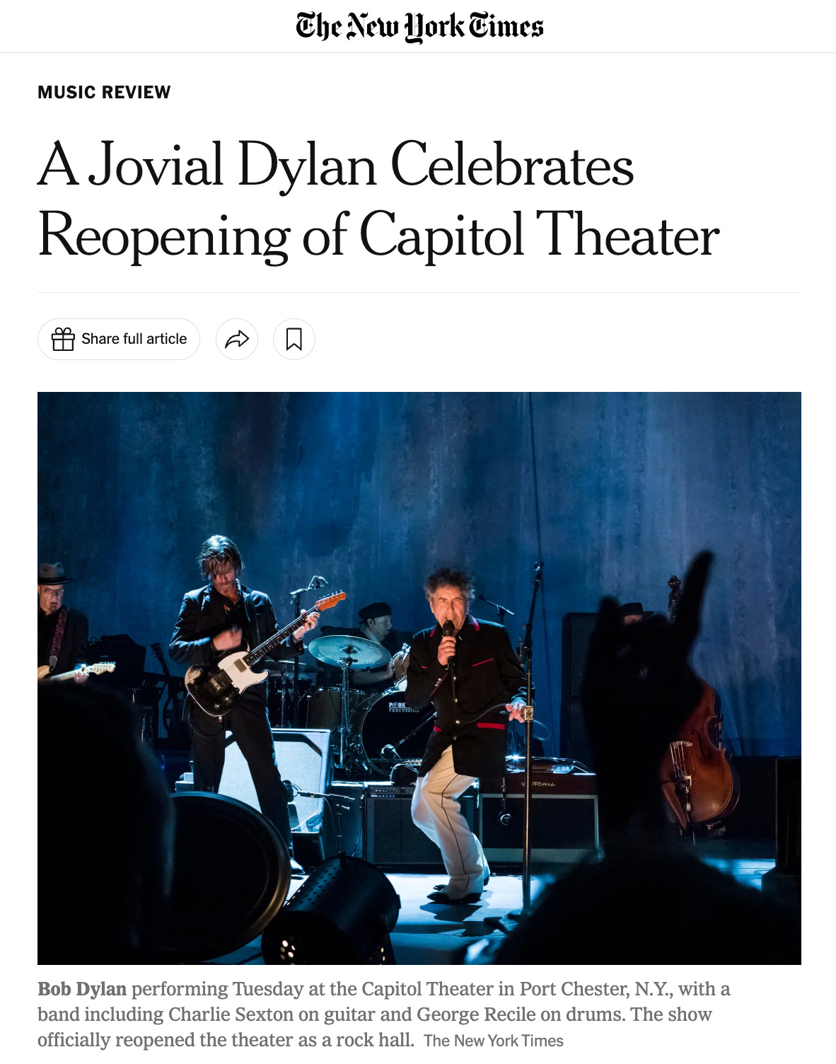 The First Bob Dylan Soundboard of the 2010s Just Dropped