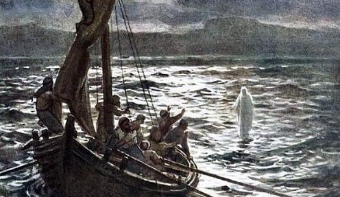 Why did Peter sink so suddenly, after just proving he could walk on water?