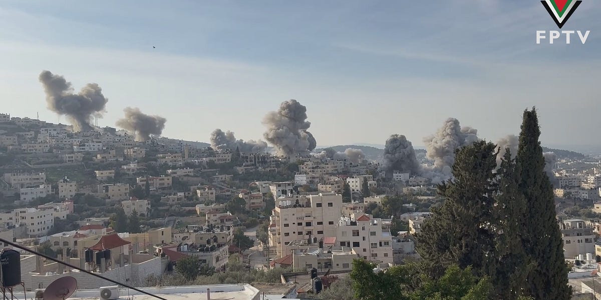 Detonation of Residential Blocks in Jenin