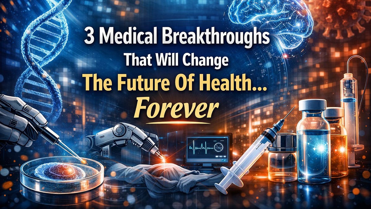 3 Medical Breakthroughs That Will Change The Future Of Health... Forever.