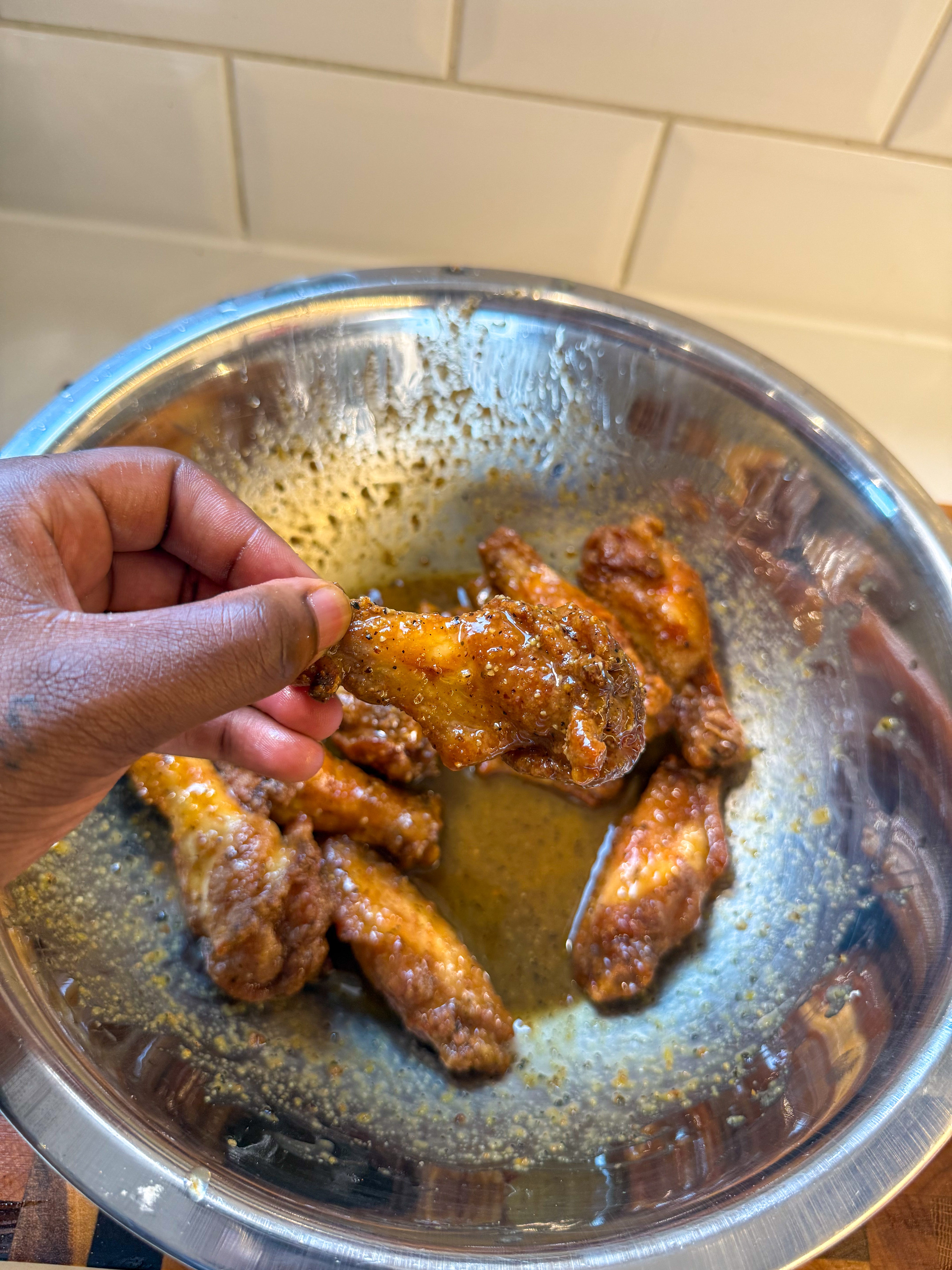 Wingstop at home: LEMON PEPPER WINGS n KOREAN BBQ BITES
