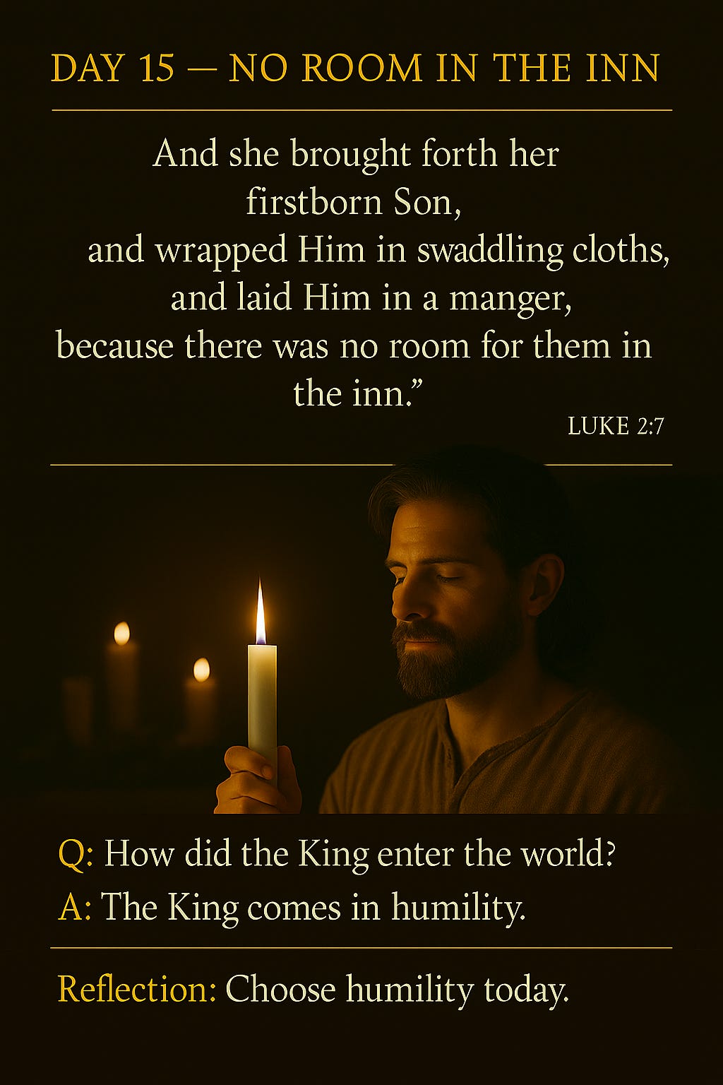 Advent Calendar - Day 15 - No Room in the Inn
