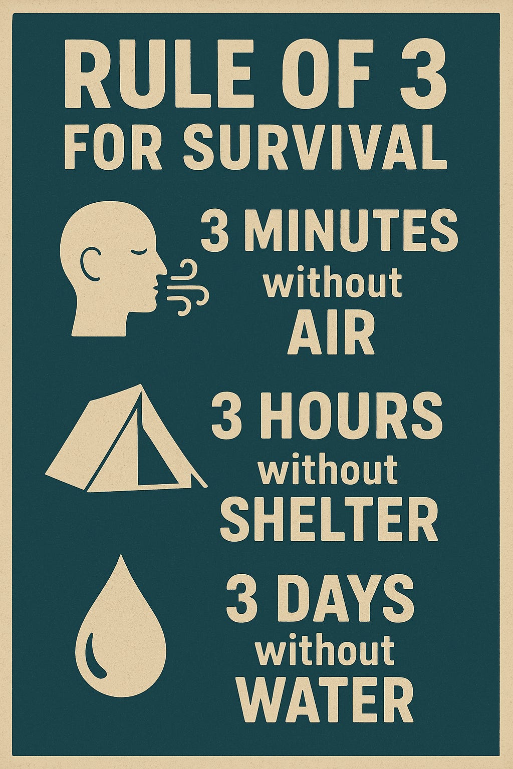 The Rule of 3’s for Survival: A Logical Breakdown of Priorities and ...