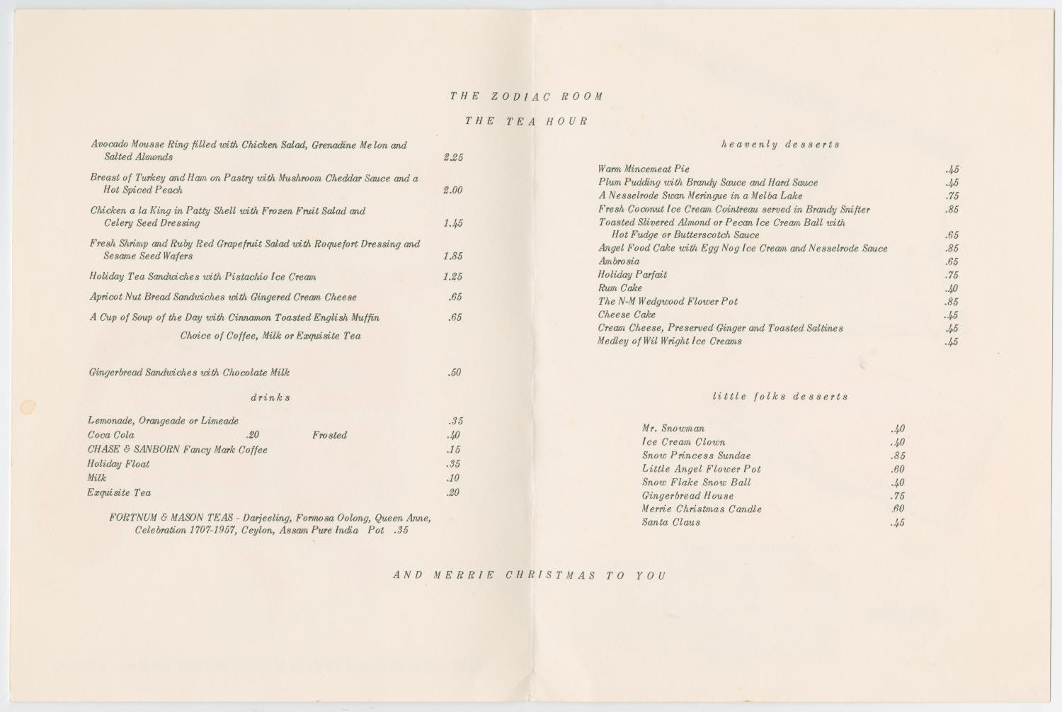 Neiman marcus zodiac room menu 60 photos - Astrologytoyou.com