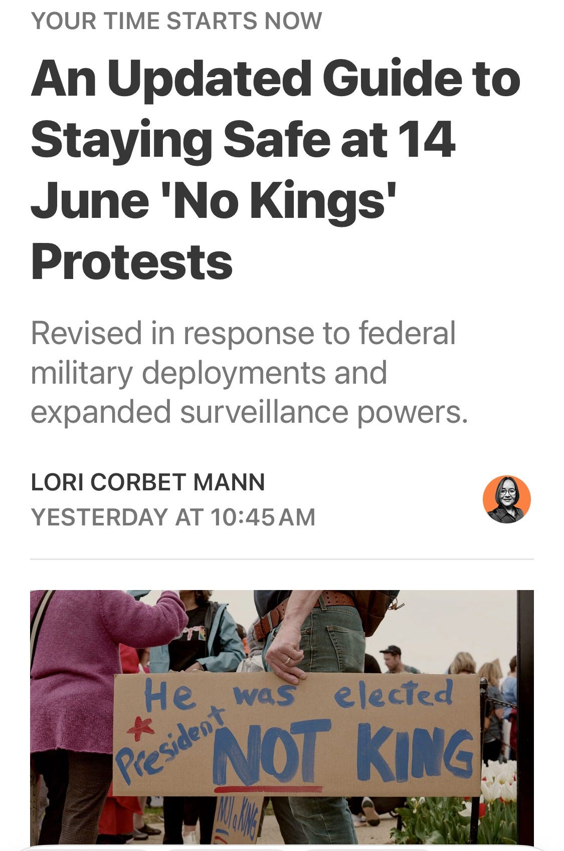 Before You March on June 14: Read This First