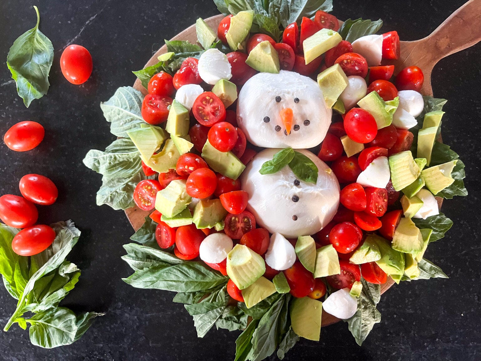 A Cute Little Burrata Board for Christmas