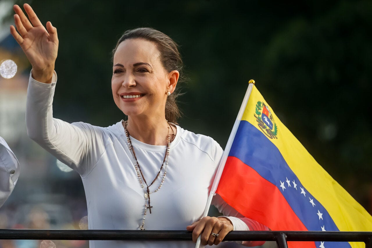 Venezuela's U.S. Backed Puppet Maria Corina Machado: Venezuela will be ...