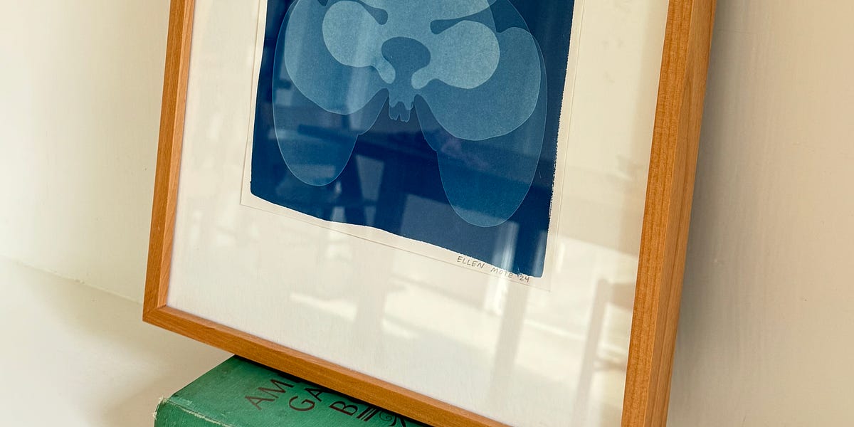 Cyanotypes - new series of works on paper - by Ellen Mote