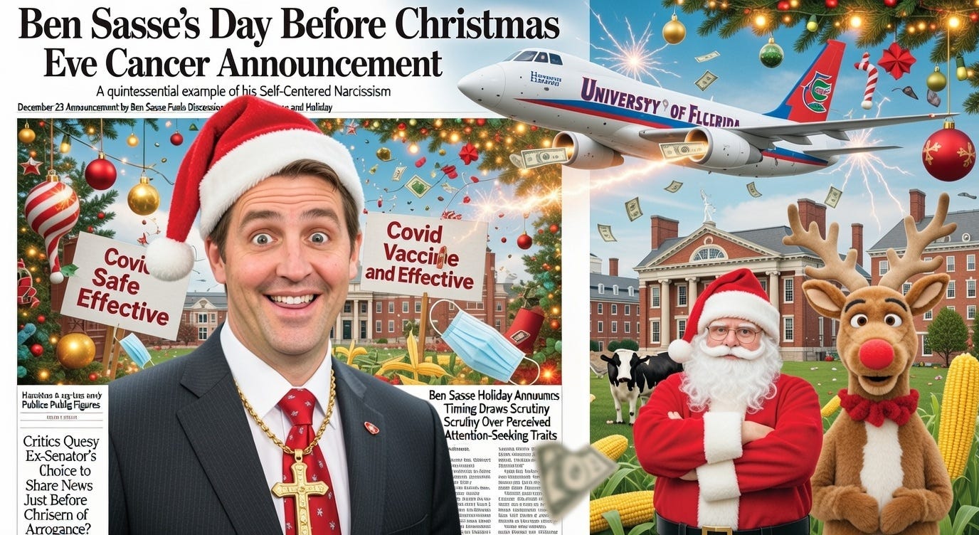Ben Sasse’s Day-Before-Christmas-Eve Cancer Announcement: A ...
