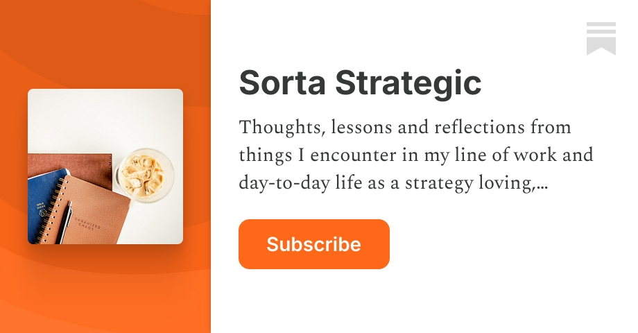 Sorta Strategic | Amanda Runia | Substack