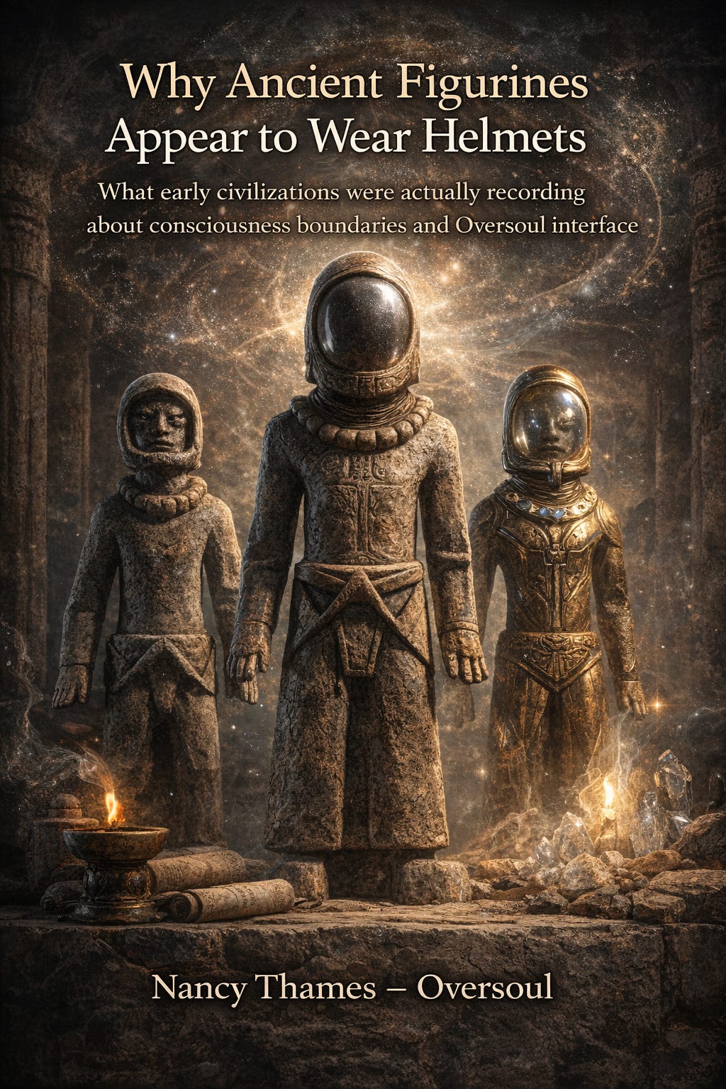 Why Ancient Figurines Appear to Wear Helmets