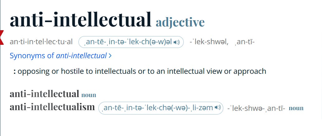Pro-Intellectualism - by Matthew J Maichen