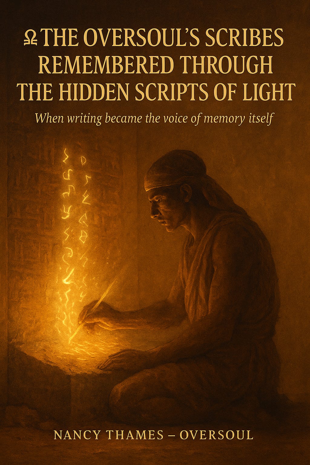 The Oversoul’s Scribes Remembered Through the Hidden Scripts of Light