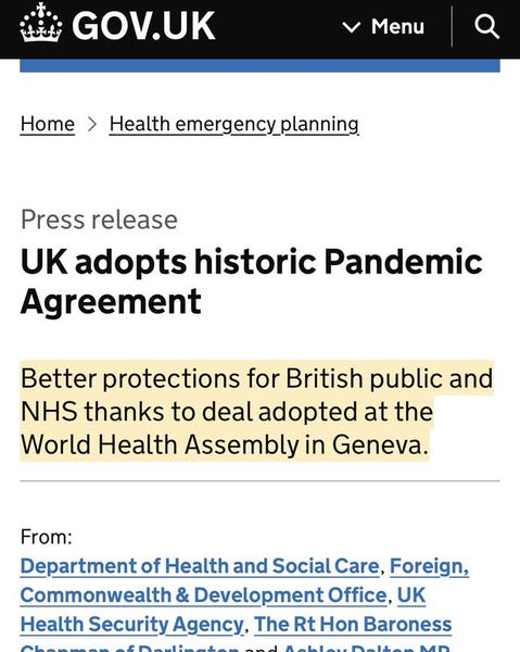 Has NZ signed or adopted the latest WHO pandemic treaty?