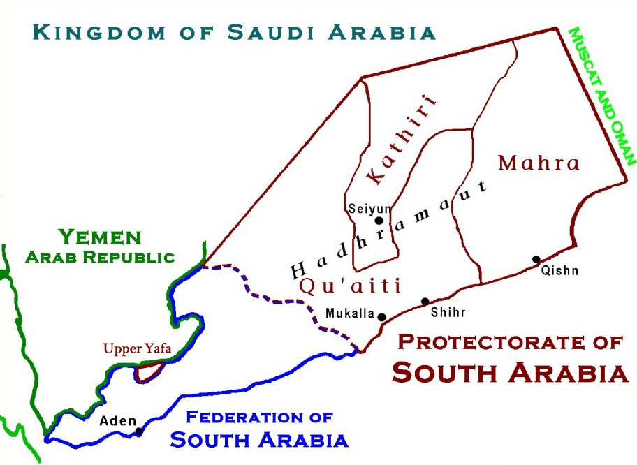 North and South Yemen–Geographically and officially incorrect names!