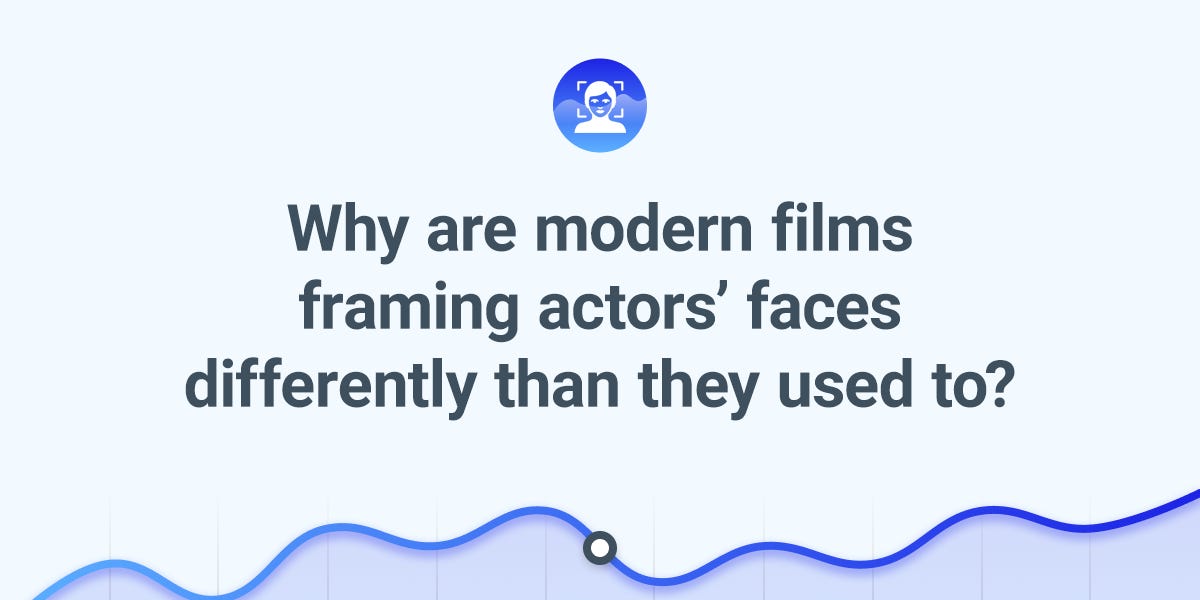 Why are modern films framing actors’ faces differently than they used to?