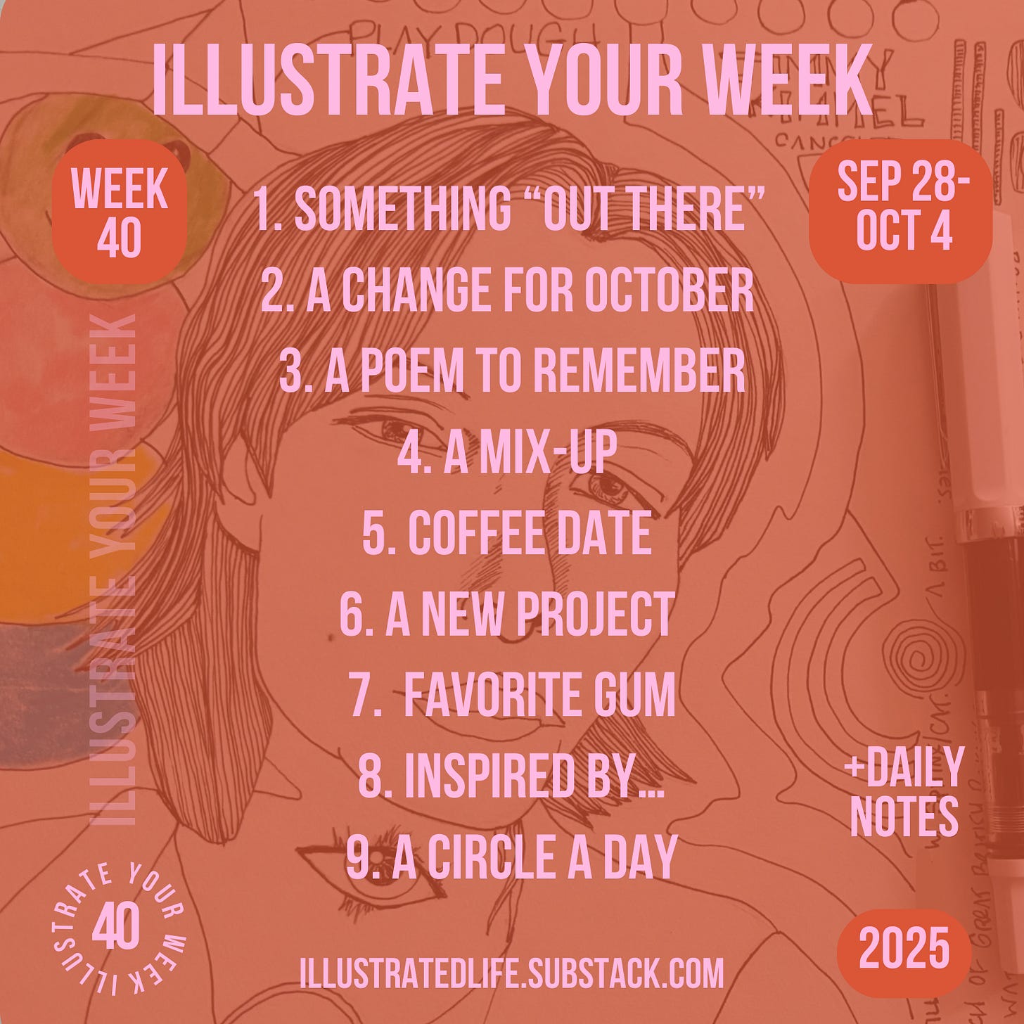 Week 40 Journal Prompts for Illustrate Your Week 2025