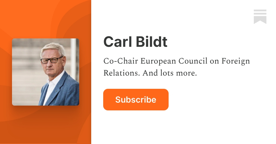 Carl Bildt | Substack