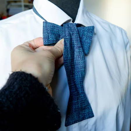 Make a Self-Tie Bow Tie - by Madam Sew - The Sewist Diary