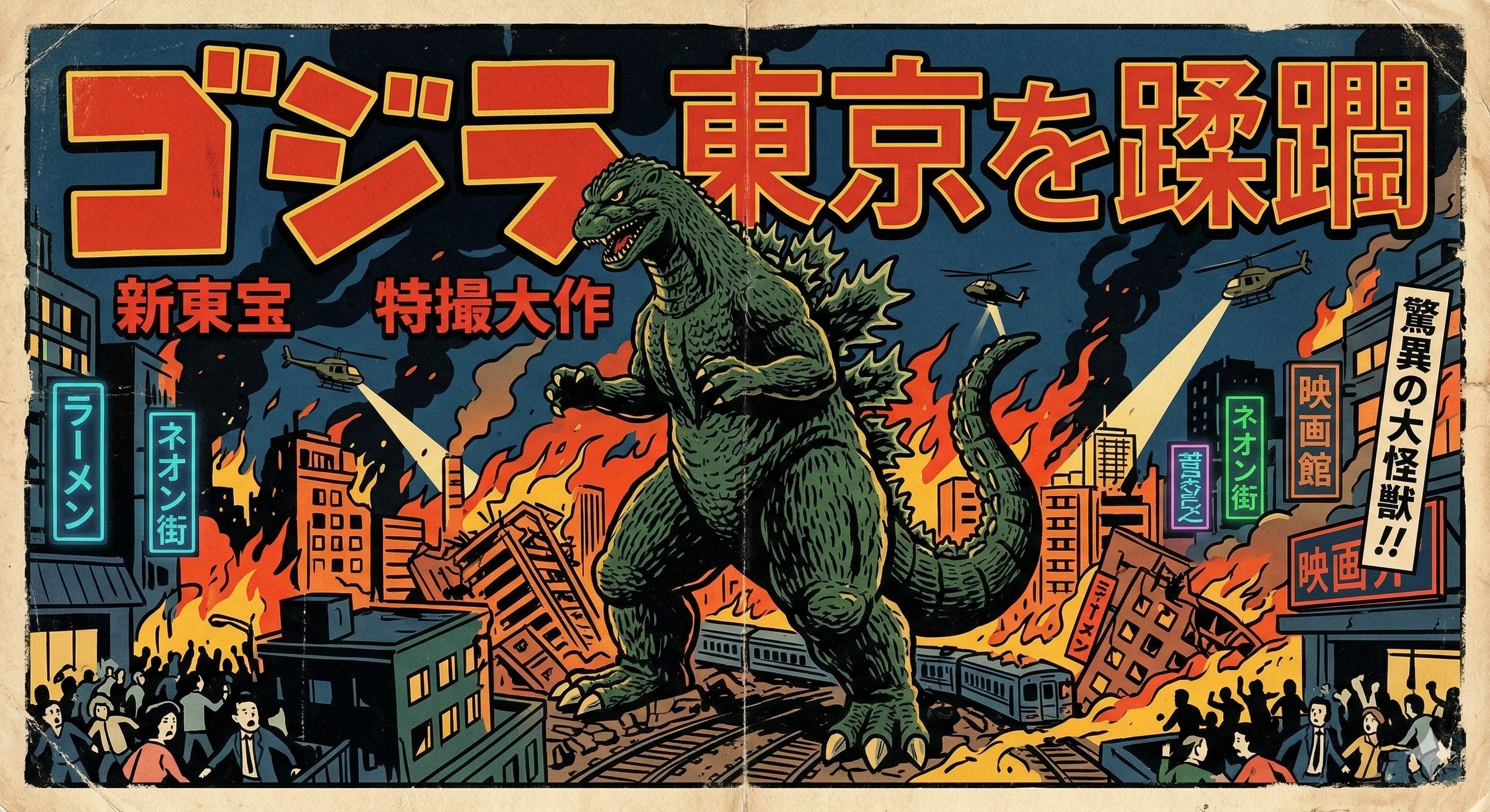 #967 1970s Japanese pulp cinema style in AI art