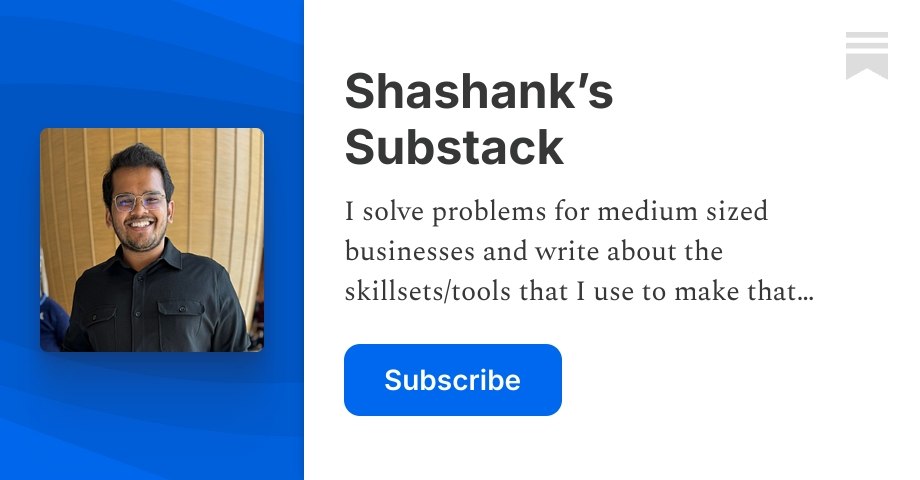 Shashank’s Substack | Shashank Nadig | Substack