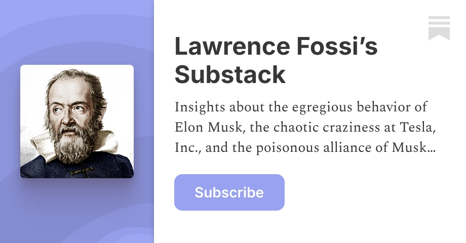 Lawrence Fossi’s Substack | Substack