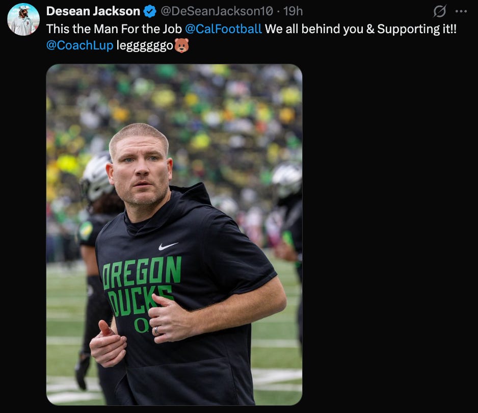 Former Cal Football Players Support Tosh Lupoi for Head Coach