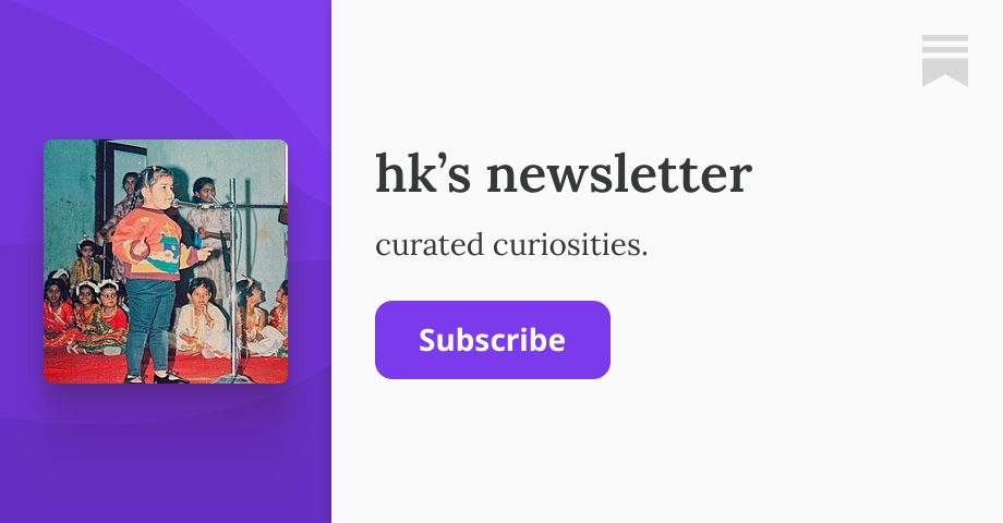 hk’s newsletter | Harnidh Kaur | Substack