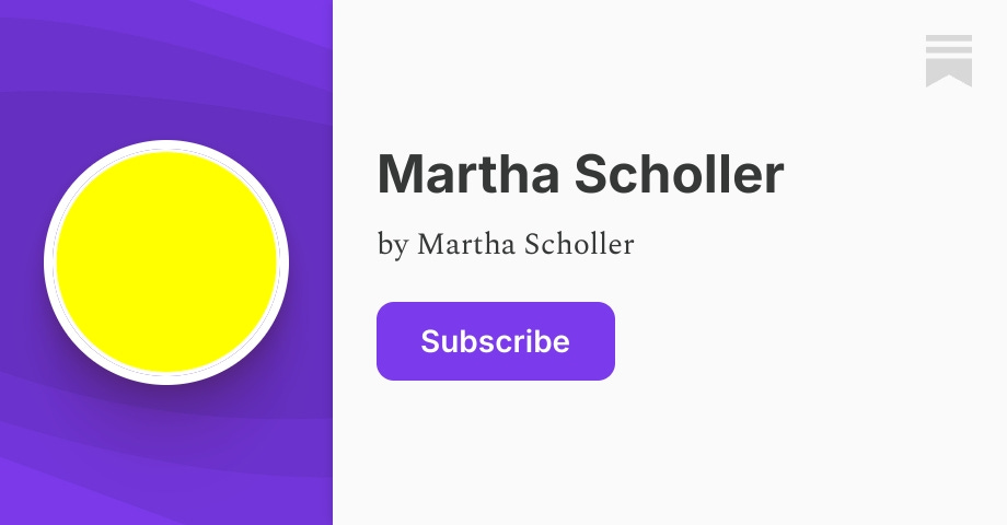 Martha Scholler | Substack