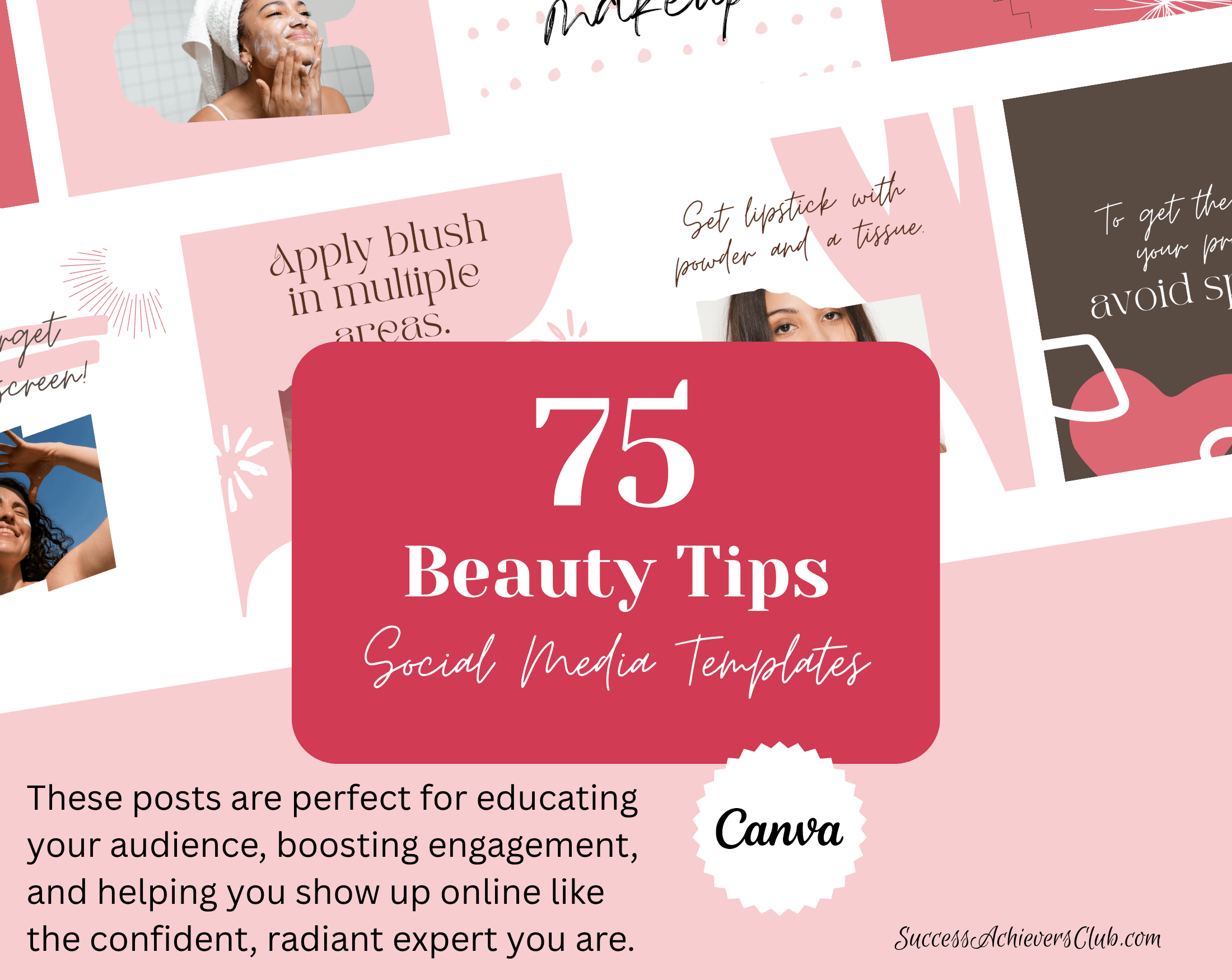 75 Beauty Tips Templates to Elevate Your Social Media Presence