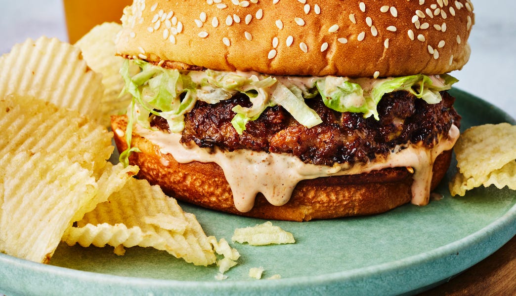 skillet cheddar turkey burgers - by Caroline Chambers