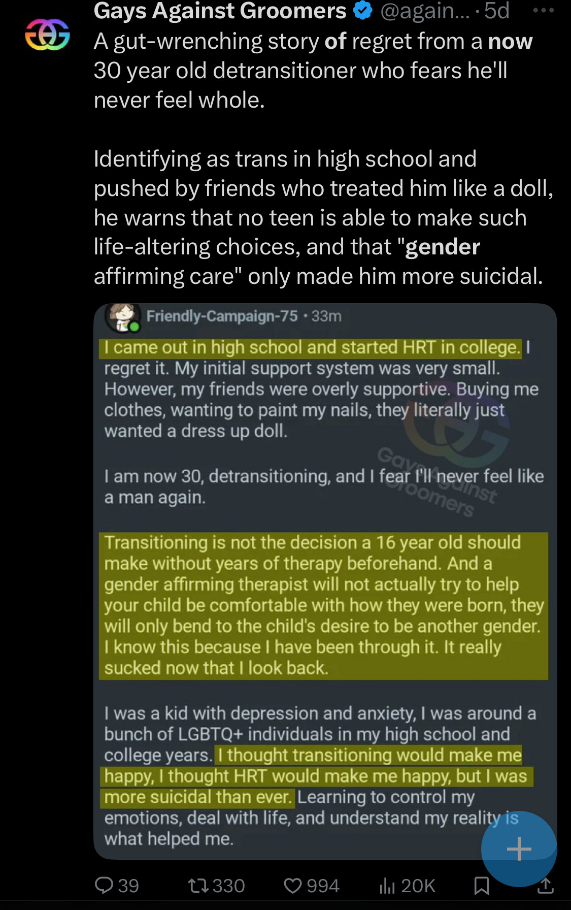 WHAT THEY DON’T WANT YOU TO KNOW: Detransitioners Are Coming to Jesus