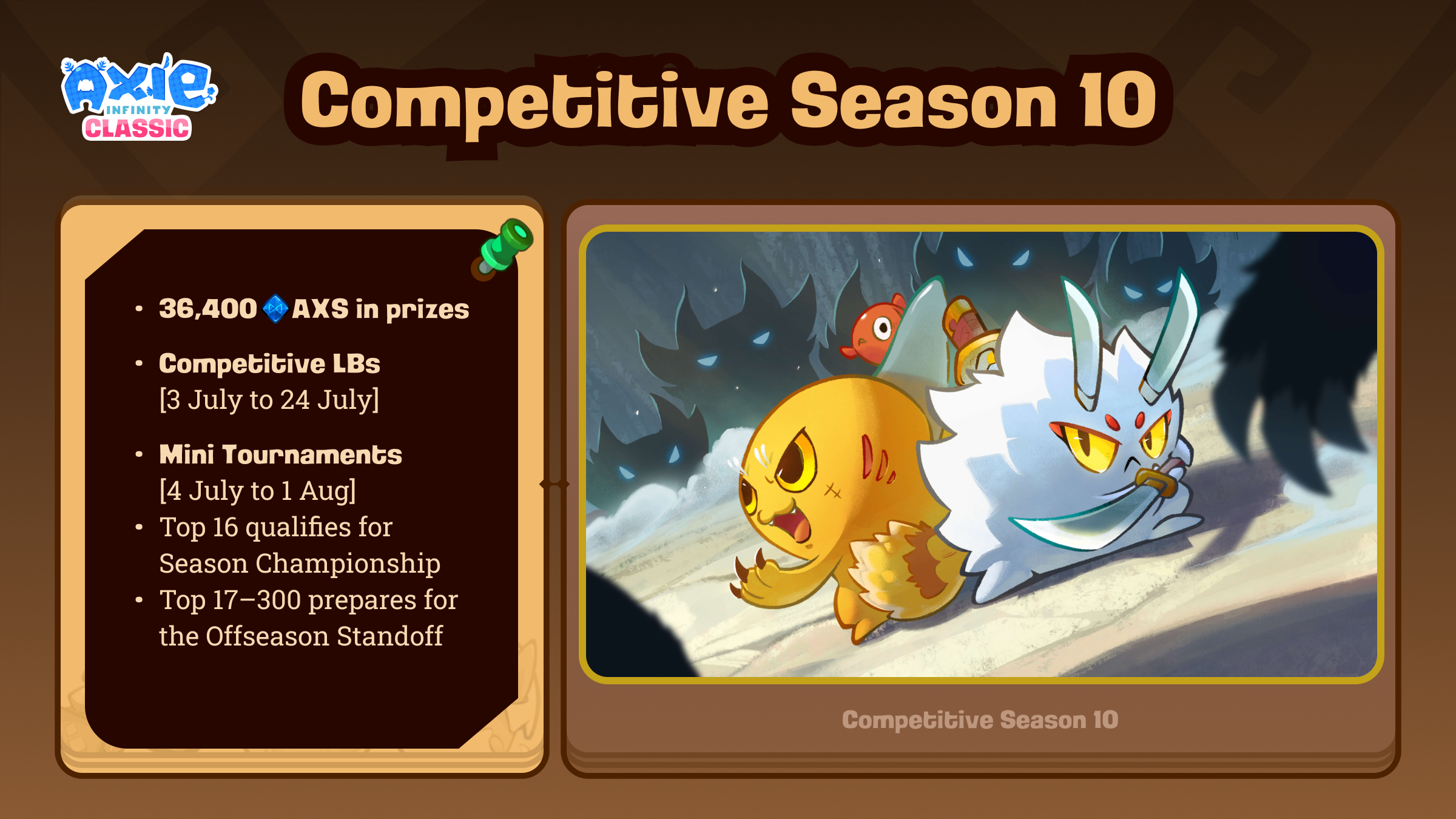 Axie Classic Competitive Season 10 is LIVE! - The Lunacian