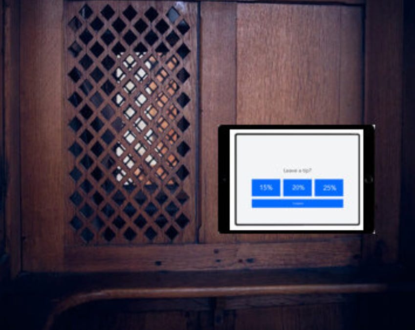 Archdiocese Introducing "Leave a Tip" Tablets In Every Confessional