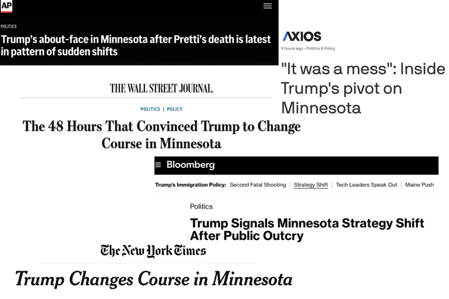 How legacy media fell for Trump’s fake “pivot” in Minnesota