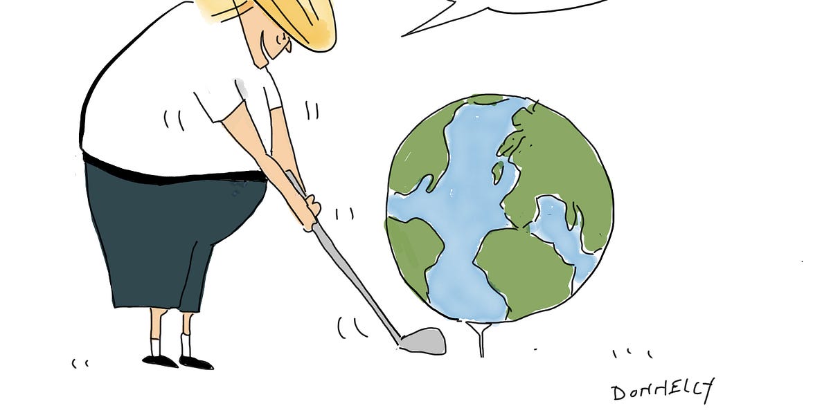 Comments - Trump's Bloviation - by Liza Donnelly