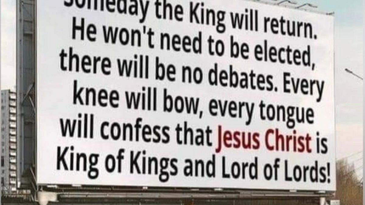 Jesus Is Lord - We need more billboards, so this will have to do as an ...