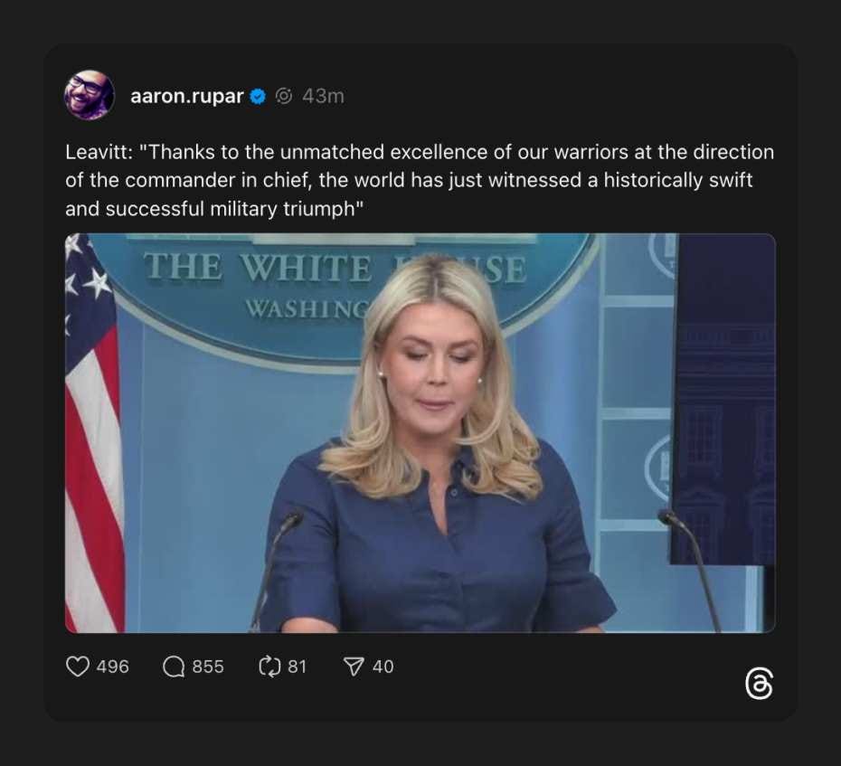 The Mouth of Moron reading directly from “Dear Leader” playbook