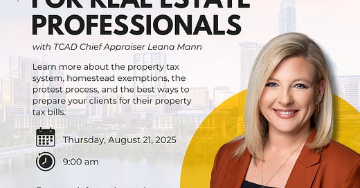 Travis CAD’s Substack | Travis Central Appraisal Dist. | Substack