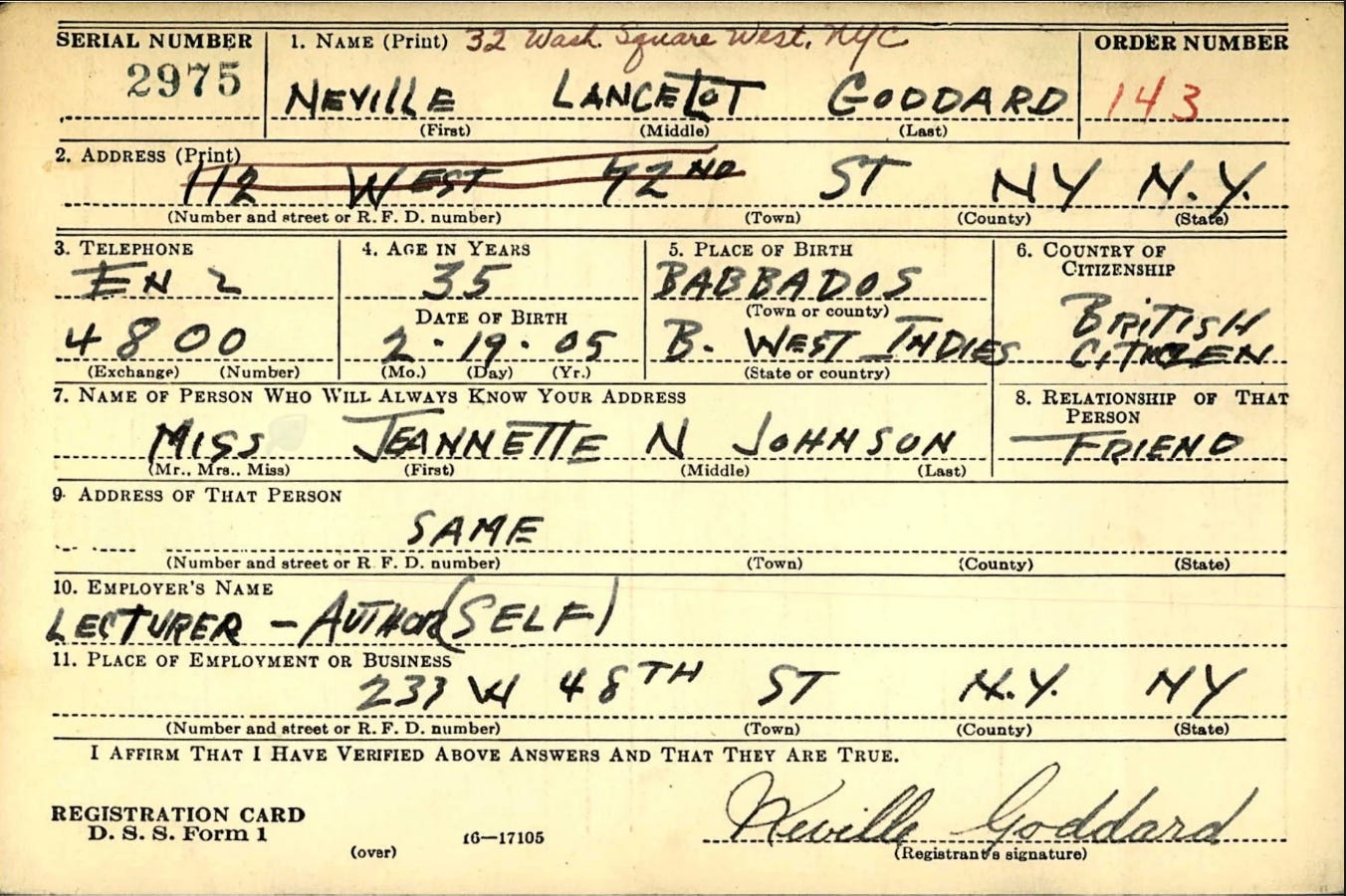 Neville Goddard: A Timeline