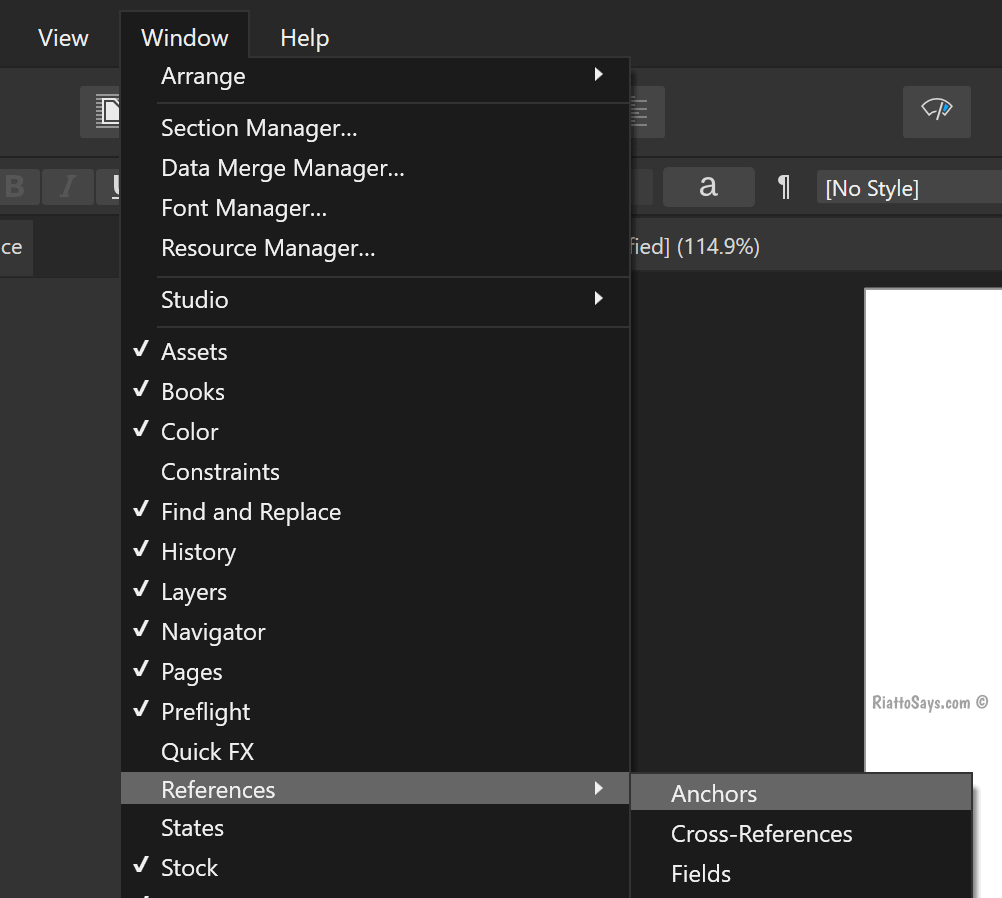 How to Create a Pdf File With Bookmarks and Hyperlinks in Affinity ...