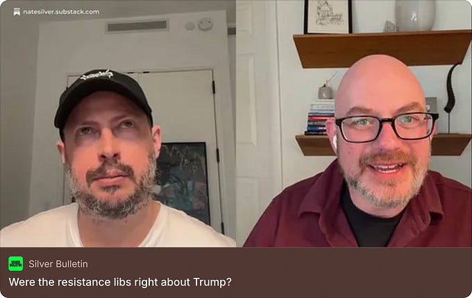 Nate Silver (@natesilver): "OK, here’s my chat with @Matthew Yglesias ...