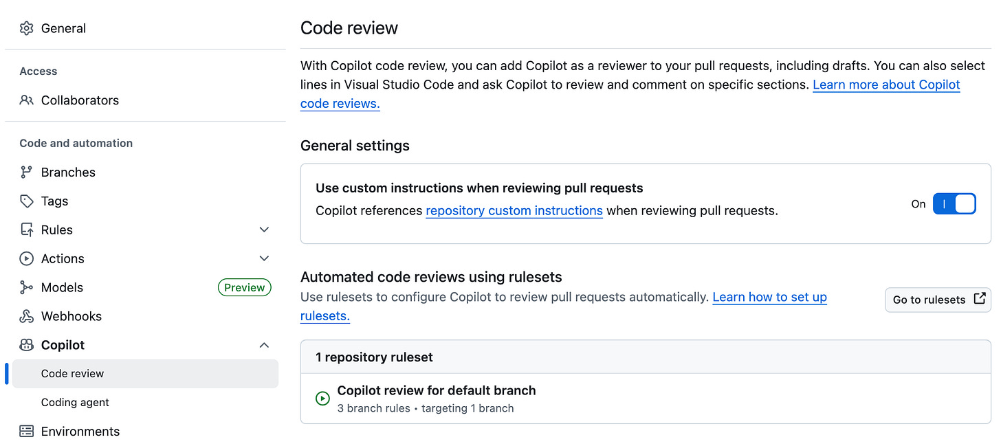 Playing with GitHub Copilot Code Review