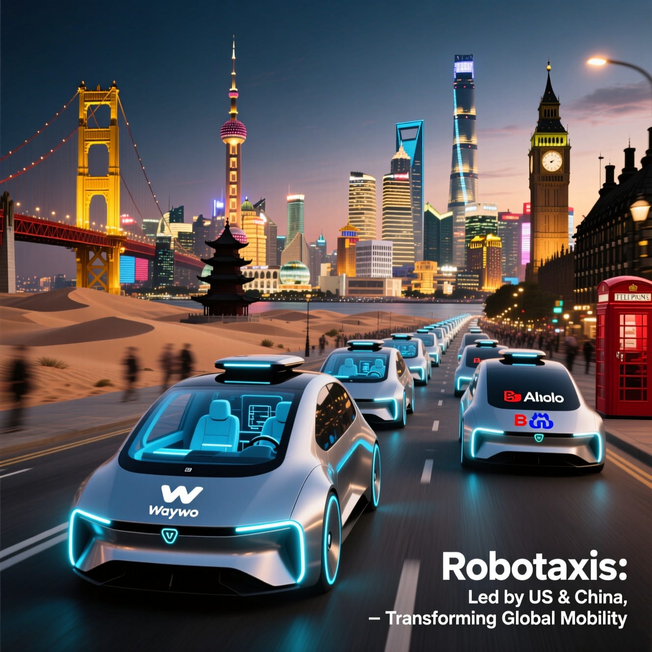 Robotaxis, led by US and Chinese operators, spark global surge