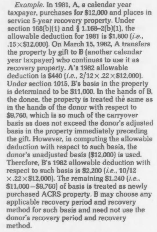 Basis Rules and Gifted Property: Determining Depreciation Schedules