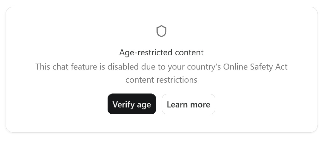 Chat just stopped working in the UK