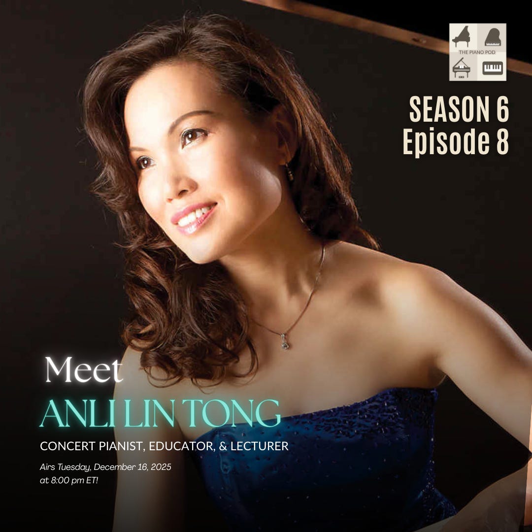 MEET OUR GUEST — ANLI LIN TONG: Concert Pianist & Educator