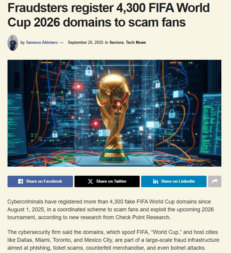 Warning! FIFA Scam Sites - Scotland's Coefficient