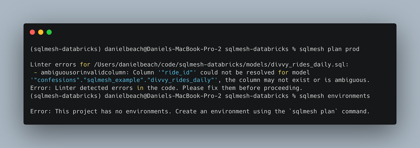 SQLMesh for dummies. - by Daniel Beach